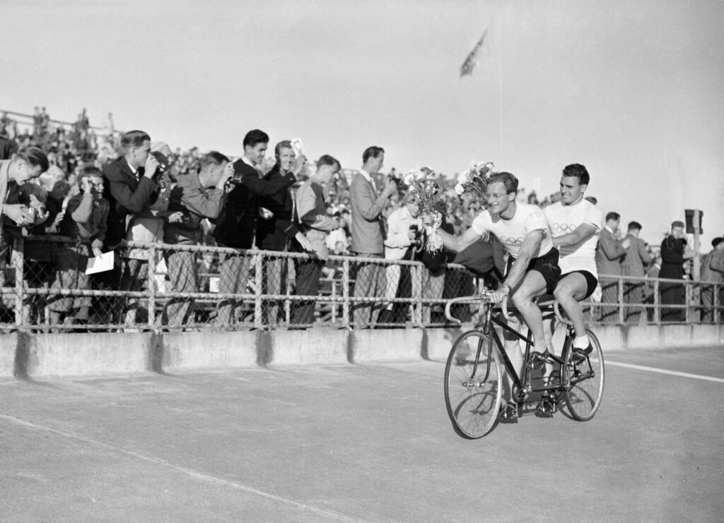 Russell Mockridge and Lionel Cox at the Summer Olympics in Helsinki ...